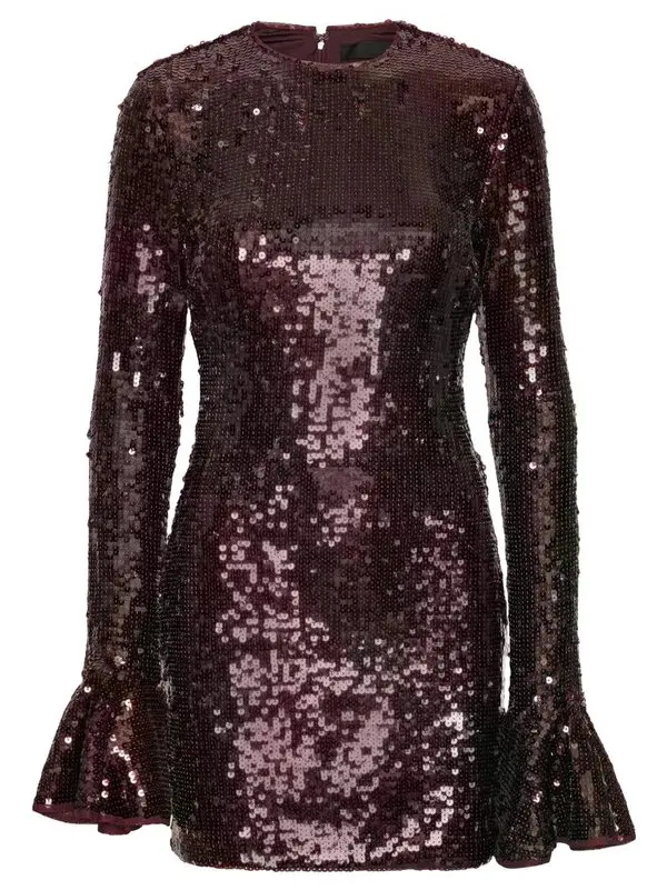 ROTATE BY BIRGER CHRISTENSEN Sequin-embellished Mini Dress - Red