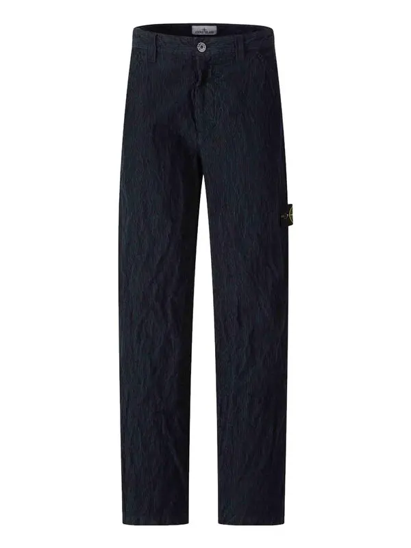 Stone Island Straight Corduroy Trousers - Midnight Blue