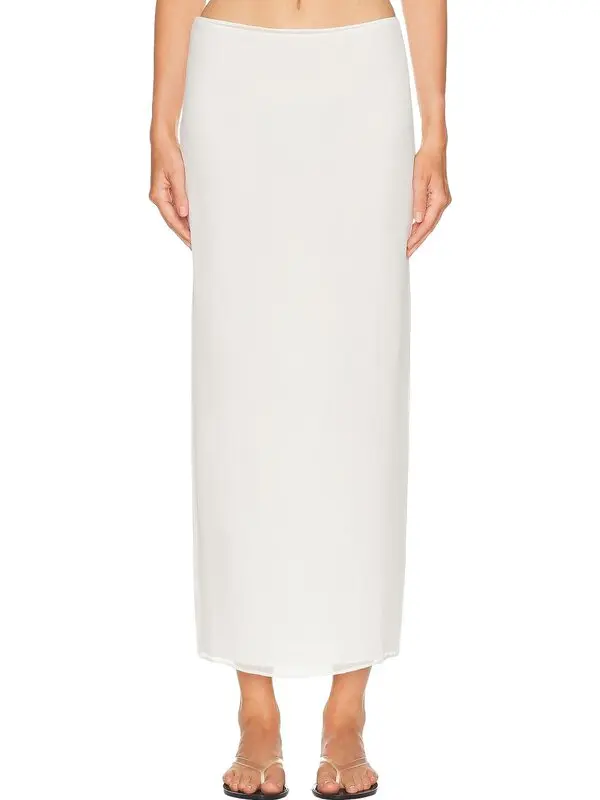 Wardrobe.NYC Layered Column Skirt - Off White