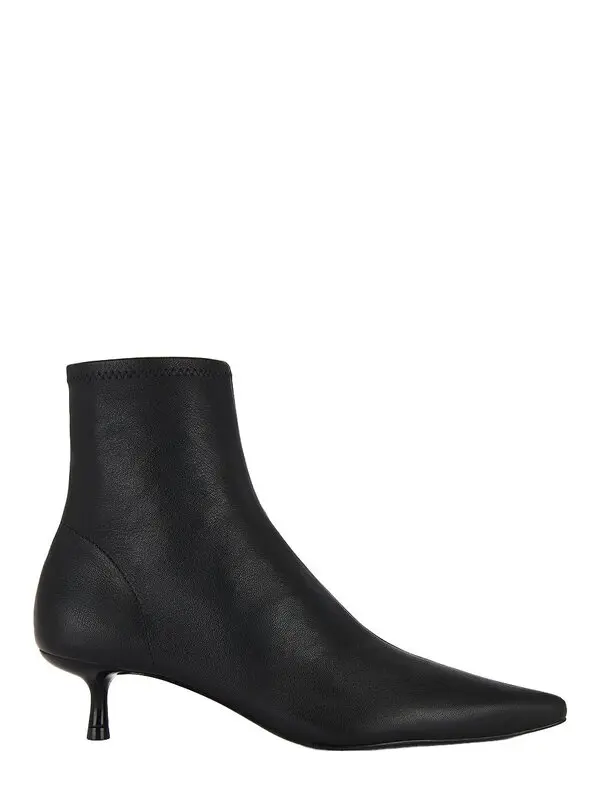 Simkhai Joni Stretch Leather Ankle Boot - Black