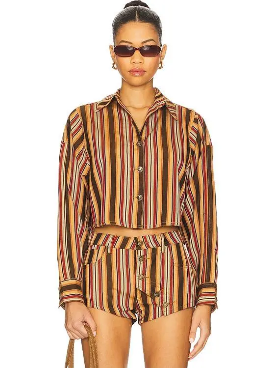 Lioness Sundrenched Shirt - Vintage Stripe