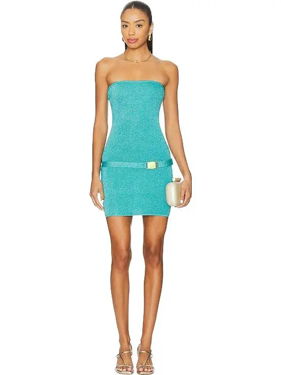 ASTA RESORT Gisele Mini Dress - Swimming Pool Blue