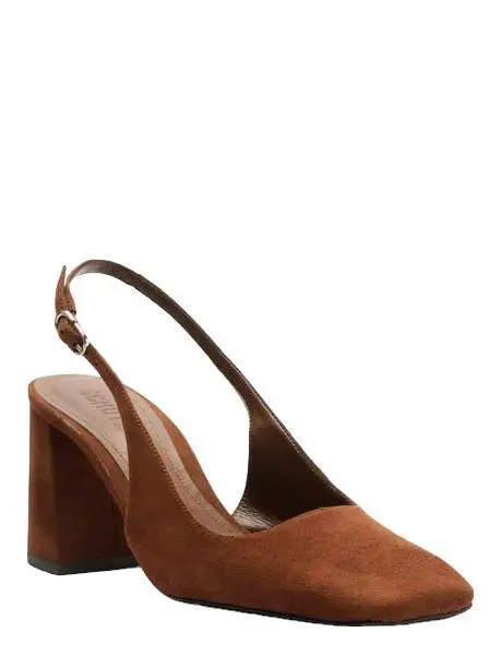 Schutz Leia Slingback Pumps - Pecan Brown