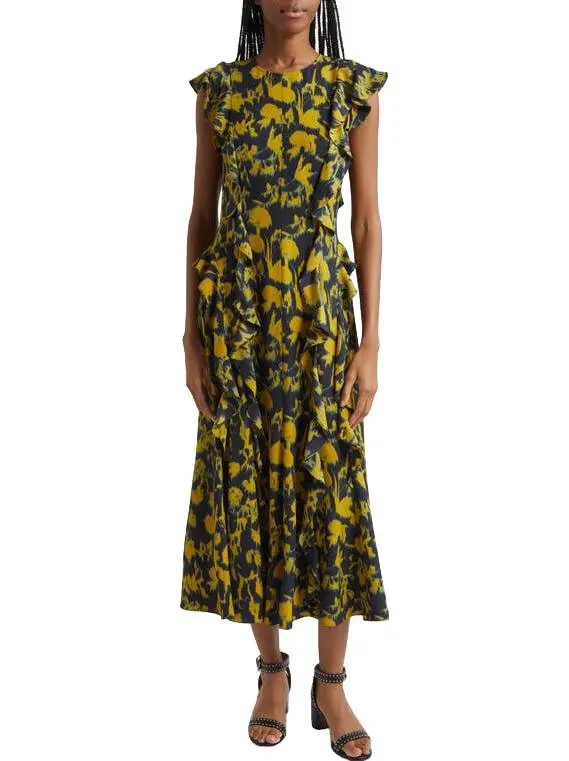 Ulla Johnson Flo Ruffle Maxi Dress - Verdite