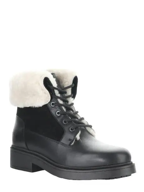 BOS. & CO. Nyssa Waterproof Genuine Shearling Boot - Black