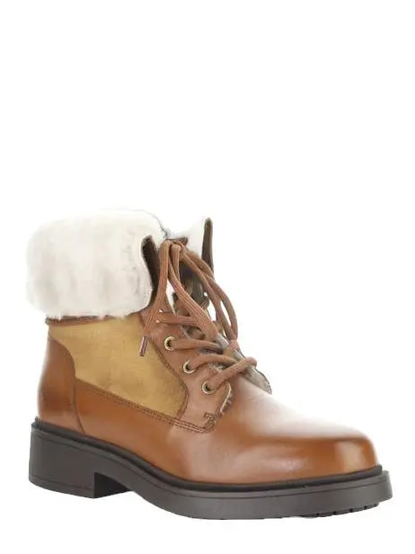 BOS. & CO. Nyssa Waterproof Genuine Shearling Boot - Rich Tan/camel
