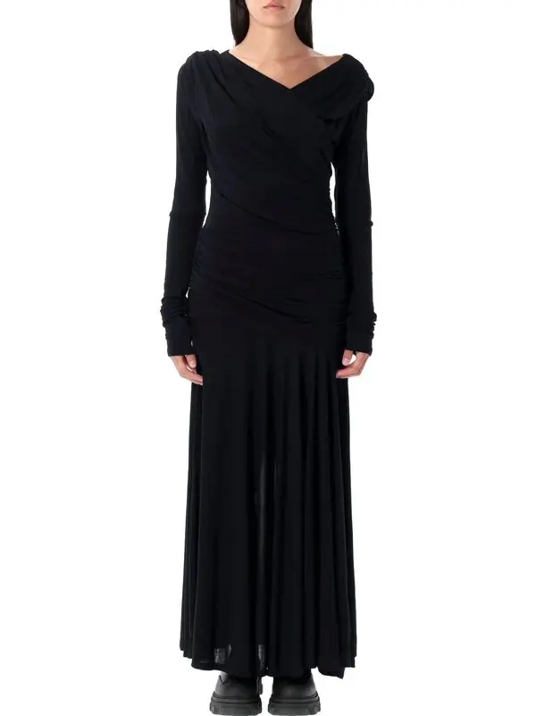 GANNI Maxi Dress - Black