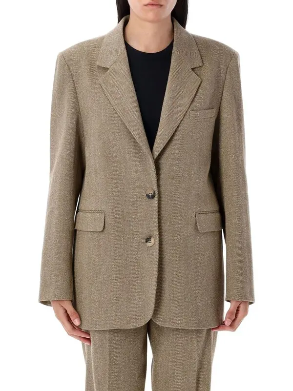 GOLDEN GOOSE Notched Lapel Jacket - Beige