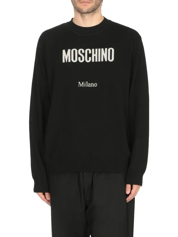 Moschino Crewneck Sweater - Black