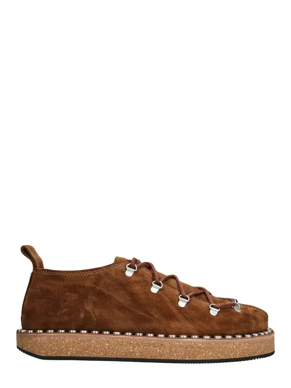 Loewe Suede Rivet Hiking Boots - Brown