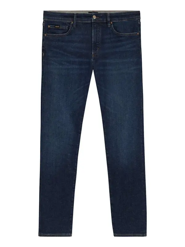 BOSS Slim-fit Performance Stretch Denim Jeans - Navy