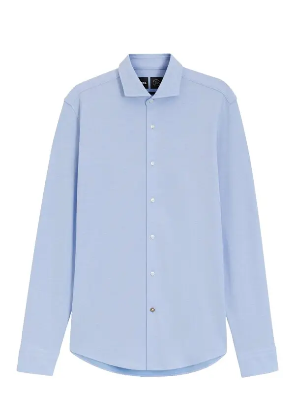 BOSS Cotton Slim Shirt - Blue