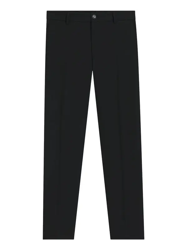 Hugo Boss Tapered Suit Trousers - Black