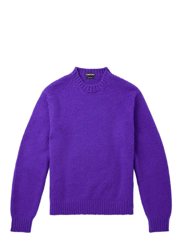 TOM FORD Brushed-cashmere Sweater - Purple