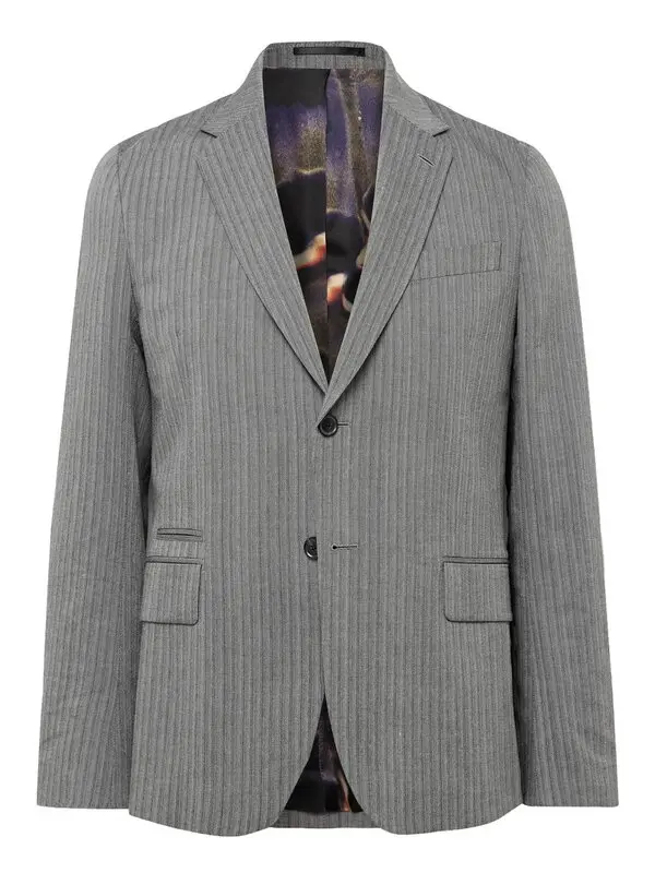 Paul Smith Slim-fit Herringbone Suit Jacket - Gray