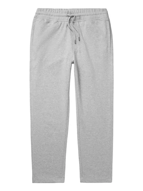 Mr P. Slim-fit Organic Cotton-jersey Sweatpants - Gray