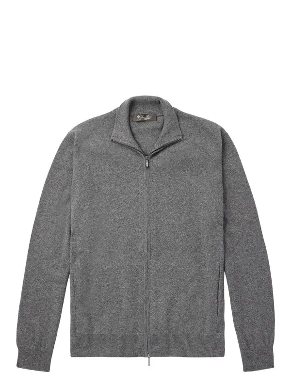 Loro Piana Cashmere Zip-up Sweater - Gray