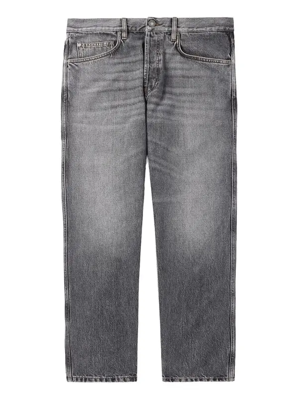 LARDINI Slim-fit Straight-leg Jeans - Gray