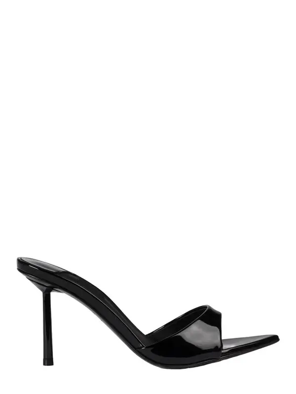 LE SILLA 80mm Bella Patent Leather Sandals - Black