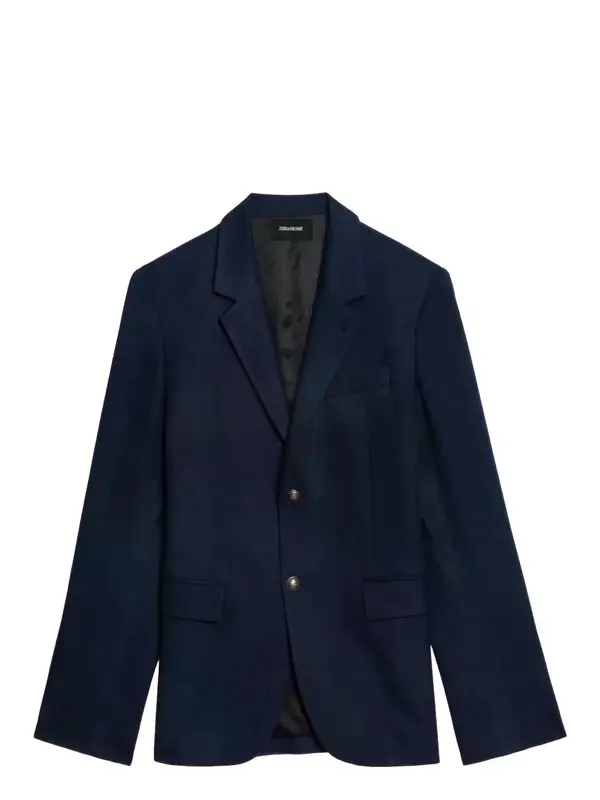 Zadig&Voltaire Single-breasted Notched-lapel Blazer - Blue