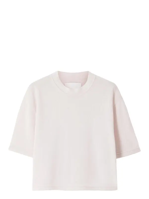 Sasuphi Cropped Cashmere T-shirt - Pink