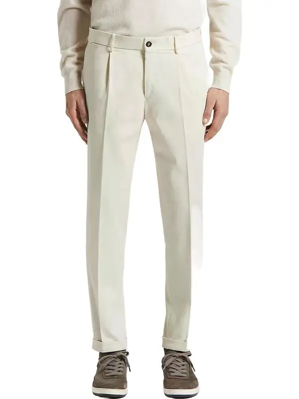 Peserico Pleated-front Trousers - Neutrals