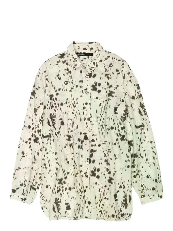 Bimba Y Lola Lynx-print Shirt - Neutrals