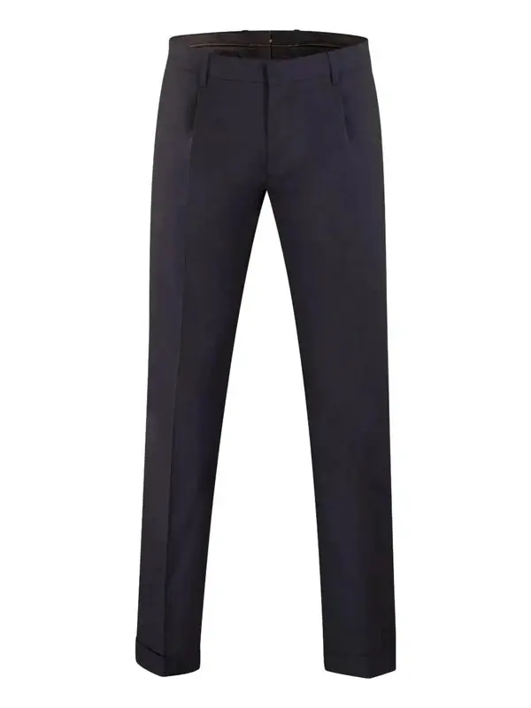 MOORER Pleated Tailored Trousers - Blue