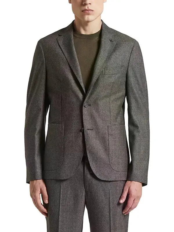 Peserico Patch-pocket Two-button Blazer - Brown