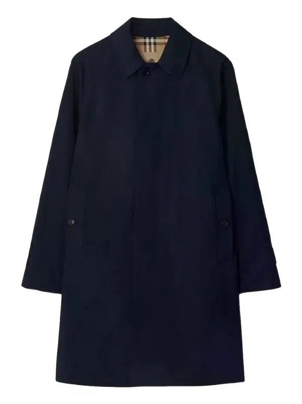 Burberry Camden Raglan-sleeve Coat - Blue