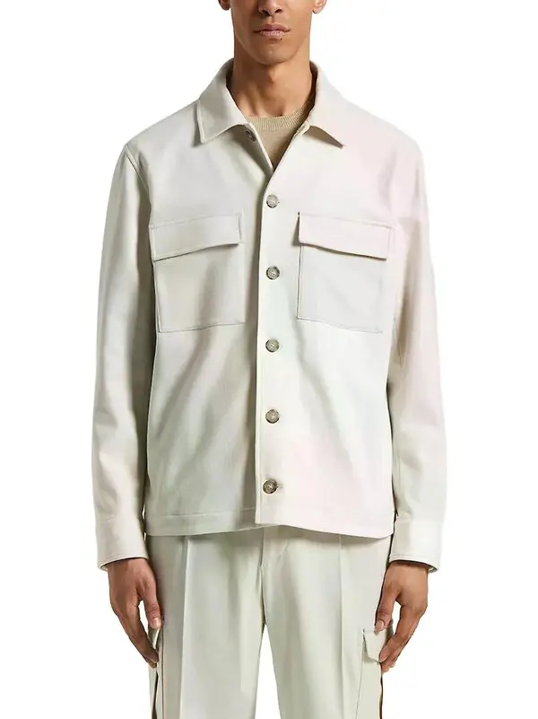 Peserico Double-pocket Button-front Jacket - Neutrals