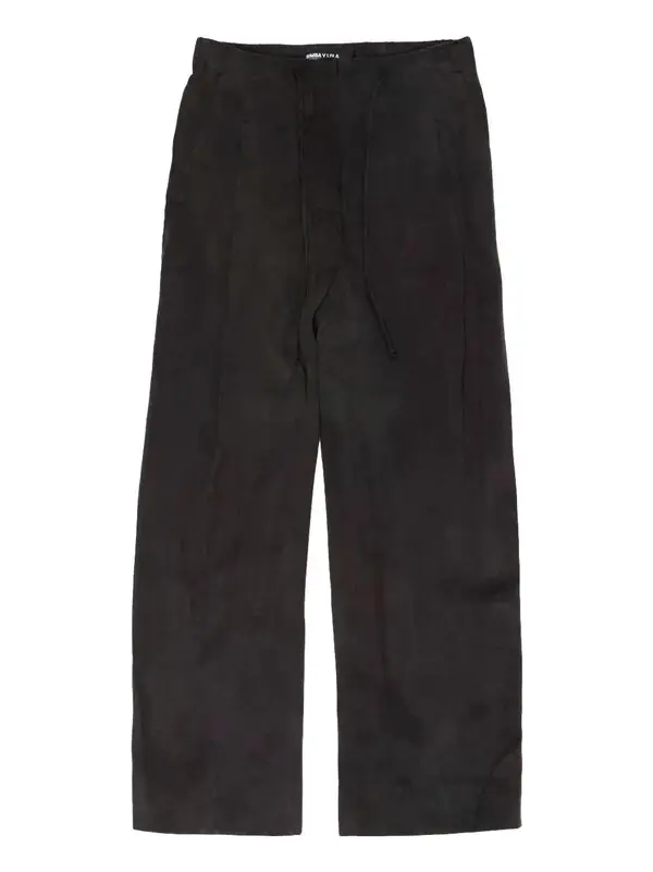 Bimba Y Lola Pleated Drawstring Trousers - Black