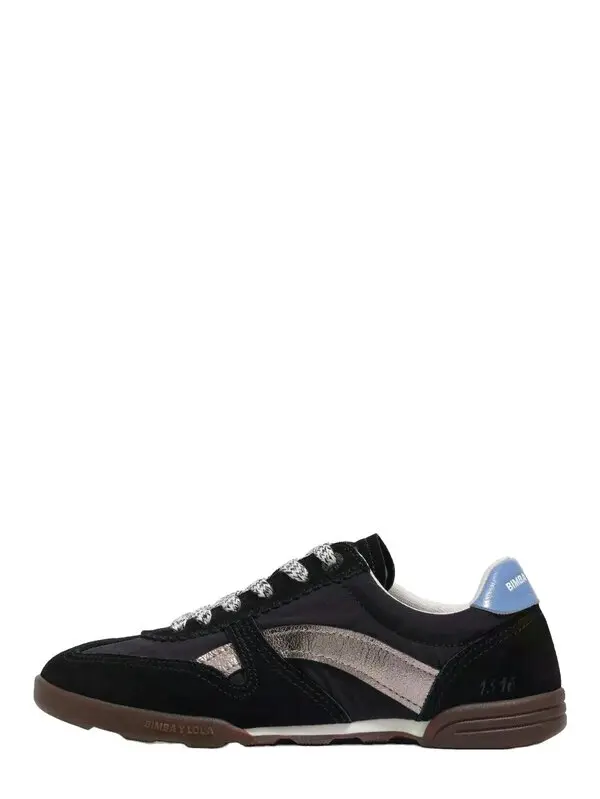 Bimba Y Lola Metallic-panel Sneakers - Black