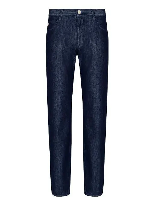 Giorgio Armani Regular-fit Five-pocket Trousers - Blue