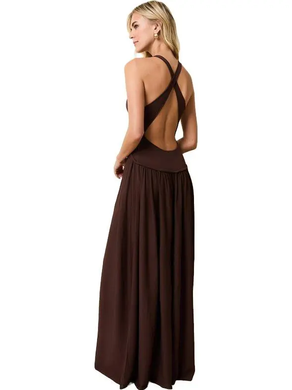 Solid & Striped Maggie Maxi Dress - Brown
