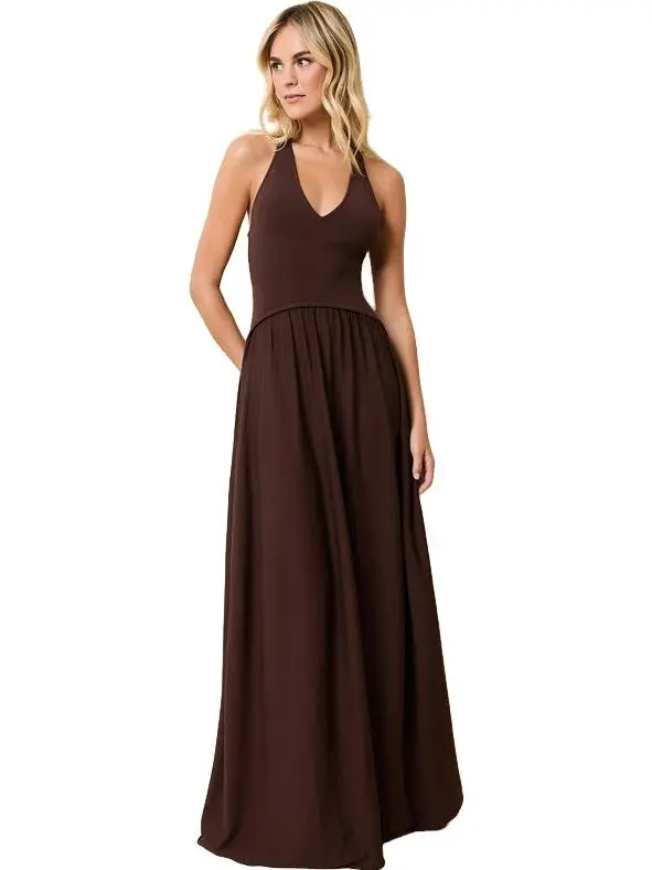 Solid & Striped Maggie Maxi Dress - Brown