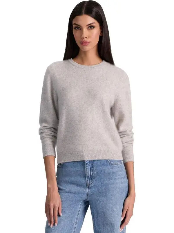 Alice + Olivia Carolee Cashmere Pullover - Grey