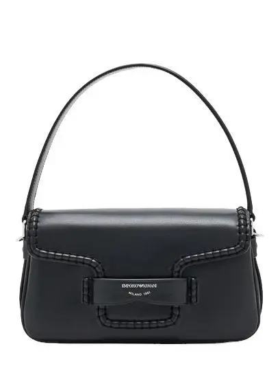 Emporio Armani Shoulder Bag With Buckle - Black