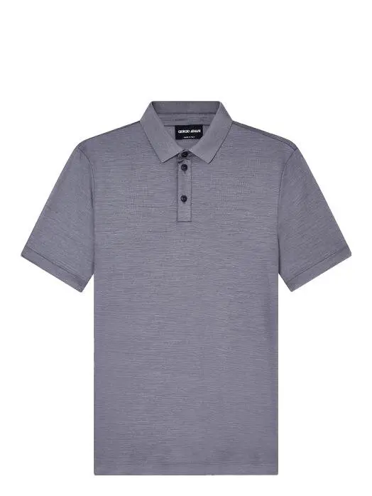Giorgio Armani Pure Virgin-wool Piqué Polo Shirt - Green