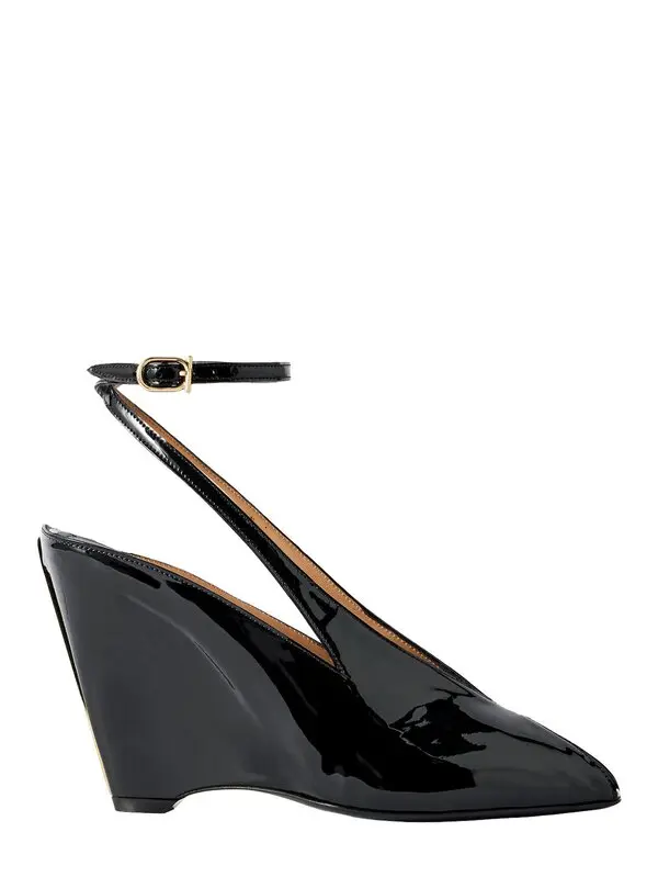 FERRAGAMO Arcadia Patent-leather Pumps - Black