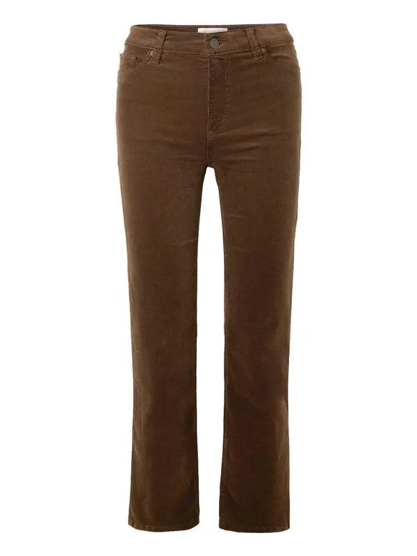 FRAME Cotton-blend Corduroy Flare Pants - Brown