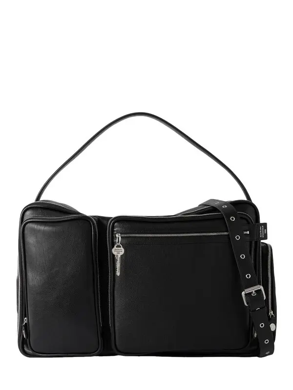 Acne Studios Camero Hotel Leather Weekend Bag - Black