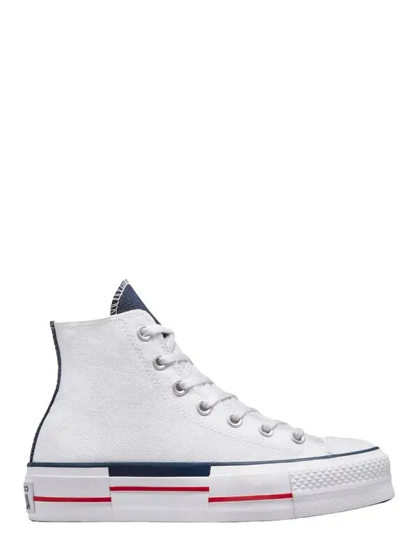 CONVERSE Chuck Taylor All Star Lift Platform High Retro Denim - White