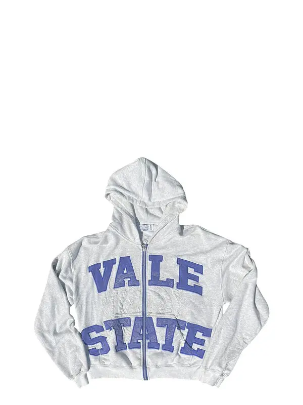 VALE FOREVER Hooded Full Zip Sweatshirt - Grey