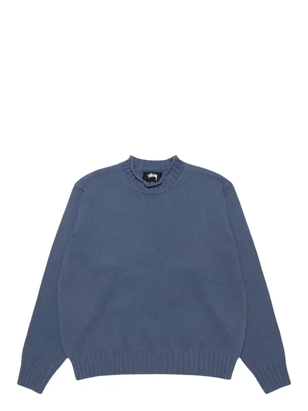 StÜssy Surfman Mock Neck Sweater - Blue