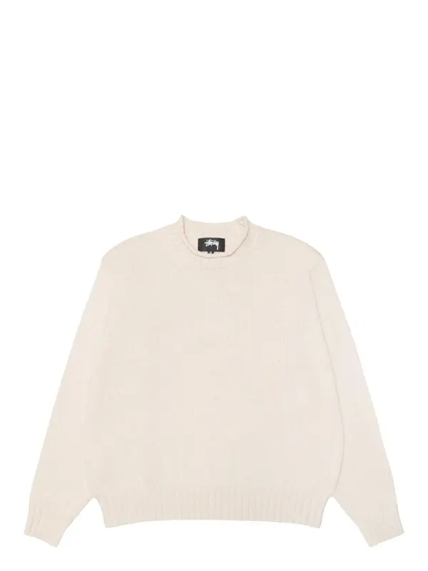 StÜssy Surfman Mock Neck Sweater - Cream
