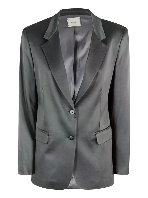 ALYSI Satin Blazer - Grey