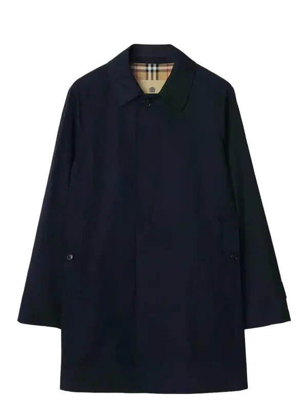 Burberry Camden Raglan-sleeve Coat - Blue