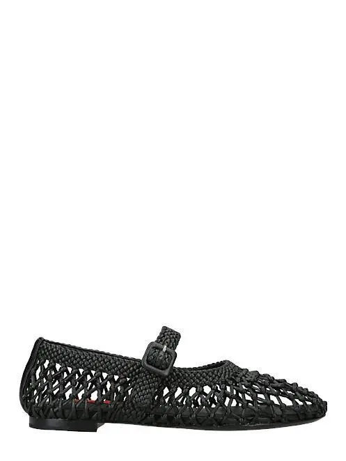 SIMONMILLER Knotted Riad Woven Ballet Flats - Black