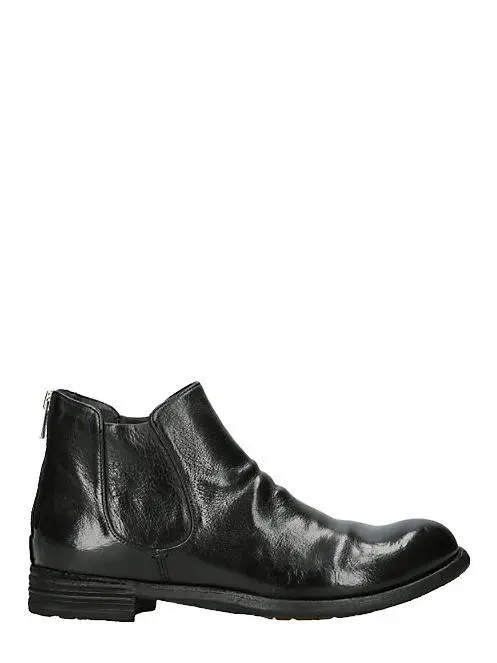 Officine Creative Lexikon 147 Leather Ankle Boots - Black